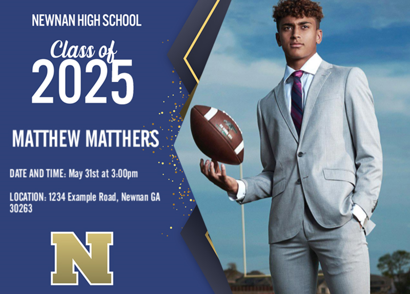 newnan graduation announcement invitation